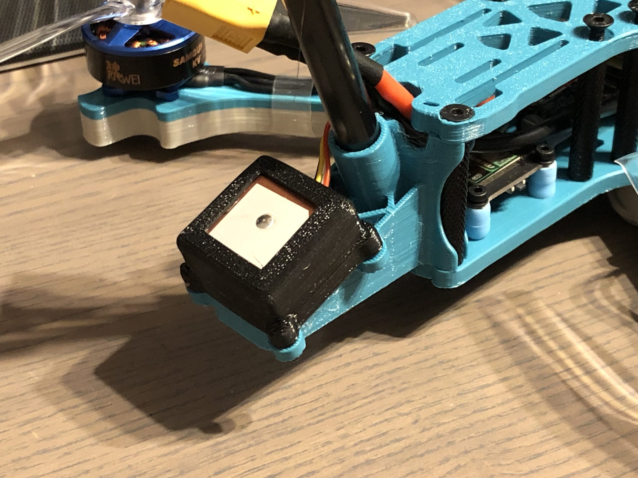 Mount for GPS module and VTX antenna on TBS v4 drone frame by Maxim ...