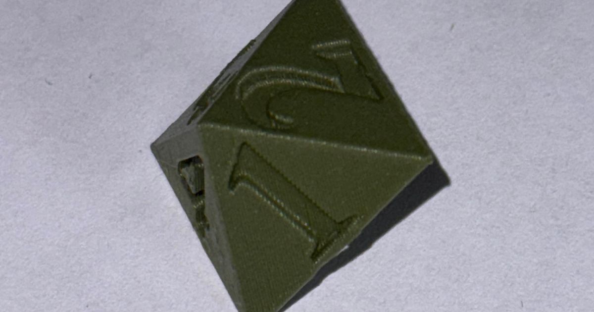 Test triangle dice by Skrif | Download free STL model | Printables.com