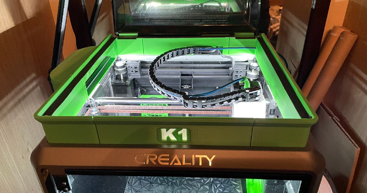 Creality K1 Enclosed Hinged Lid Raiser by PropTroniX | Download free ...