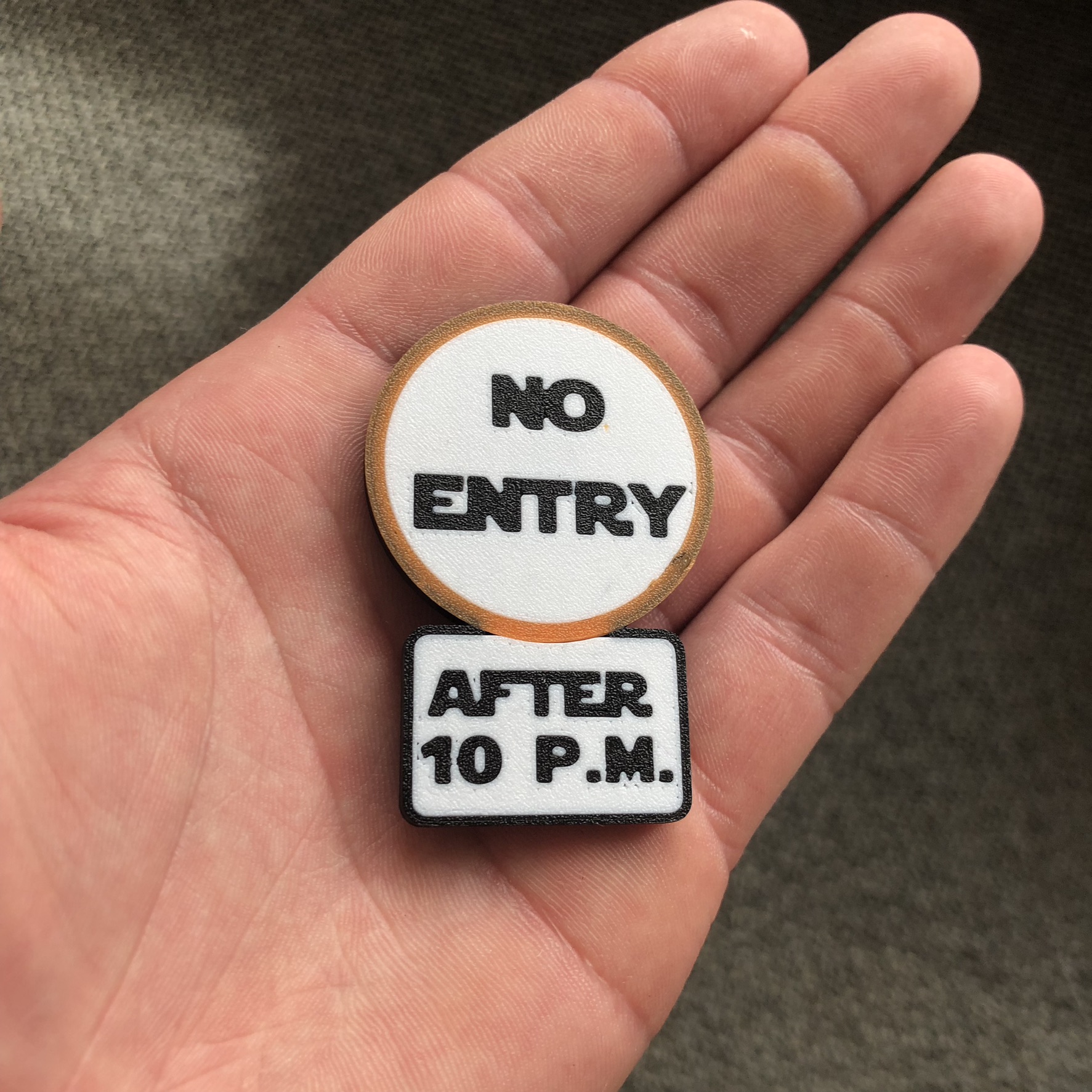 NO ENTRY - Fridge Magnet by dabovos | Download free STL model ...