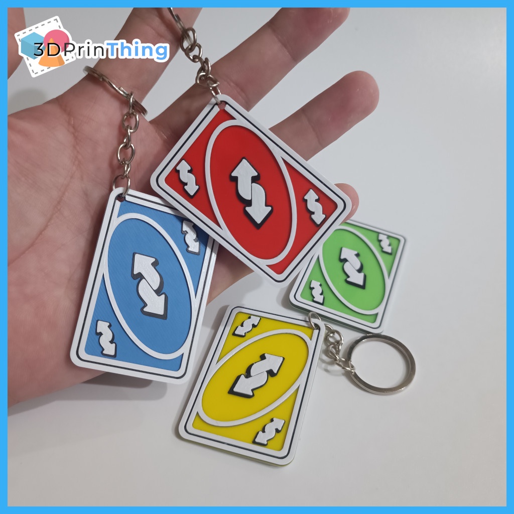 Uno reverse card keychain by Aldrin | Download free STL model ...