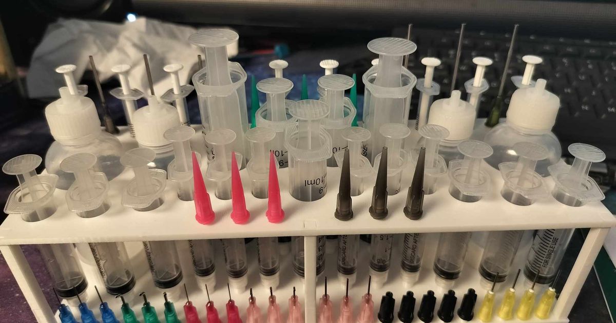 Syringe Organizer von jimiprintalot | Kostenloses STL-Modell ...