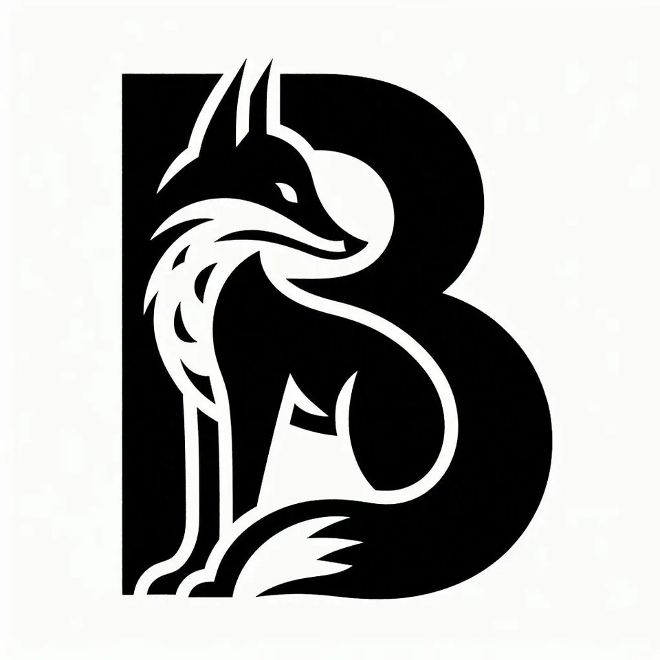 Fox alphabet: Letter B (version 5) by Nina Máčová | Download free STL ...