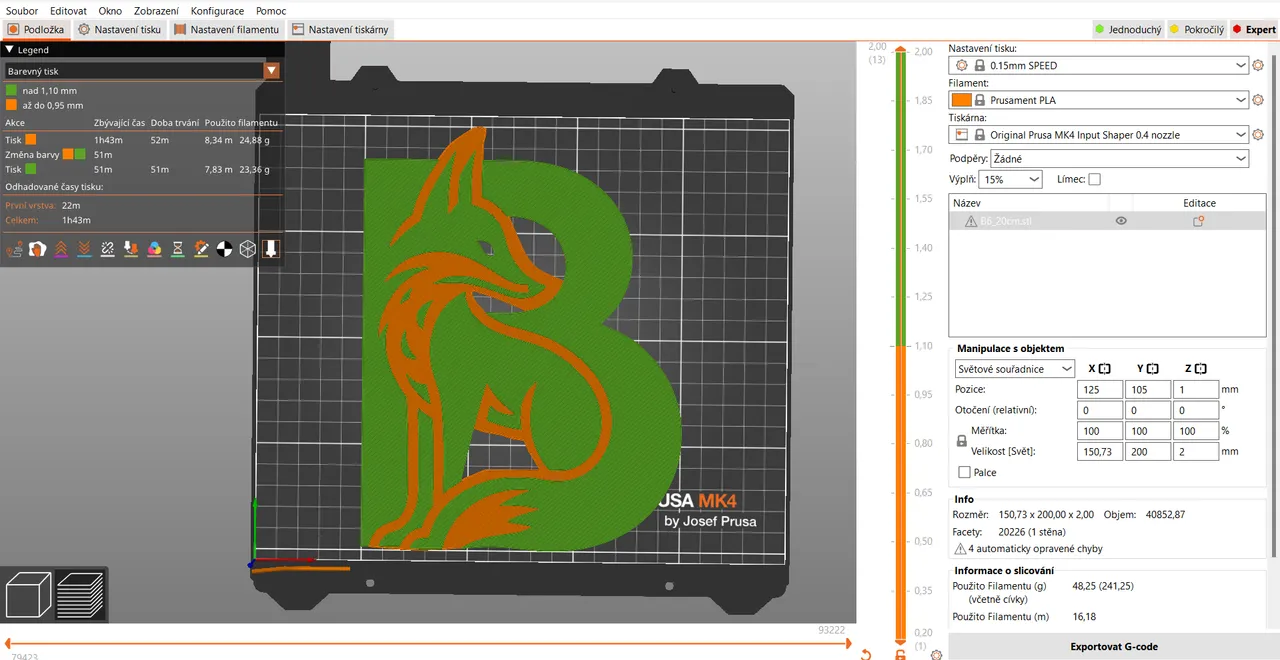 Fox alphabet: Letter B (version 5) by Nina Máčová | Download free STL ...