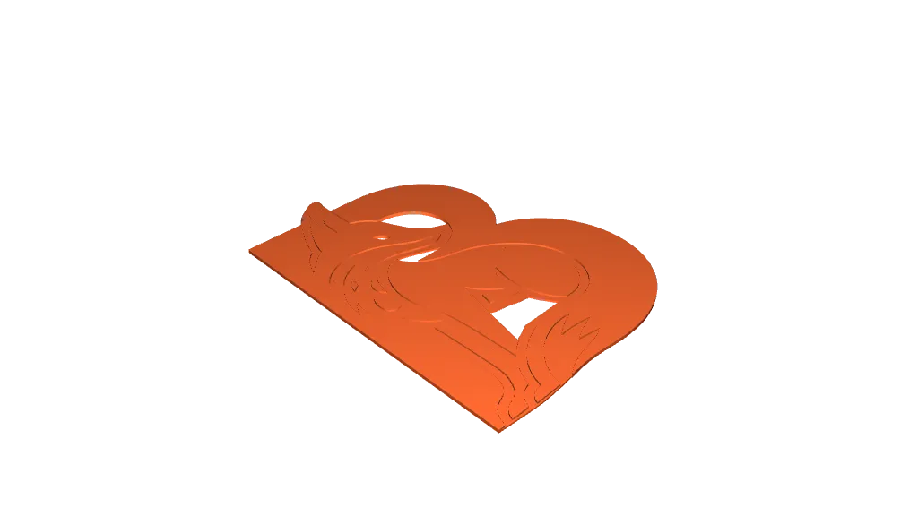 Fox alphabet: Letter B (version 5) by Nina Máčová | Download free STL ...