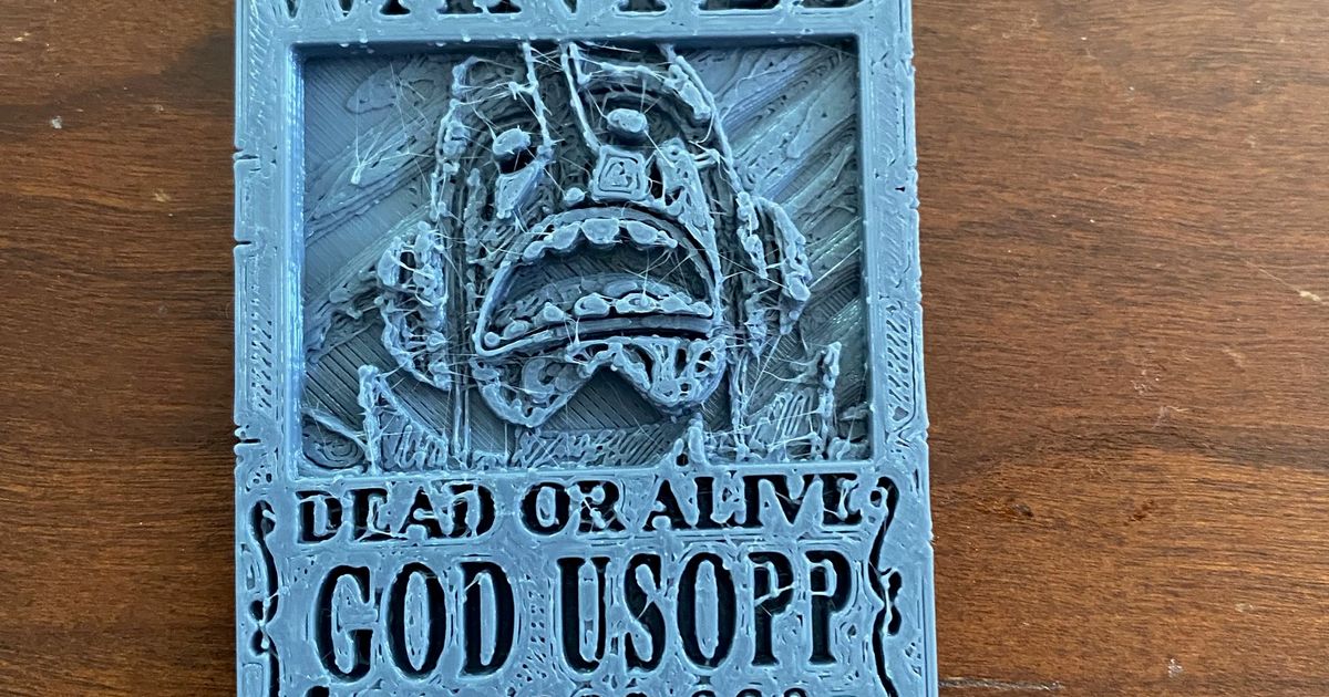God Ussop Post Wano bounty poster by Aidan | Download free STL model ...