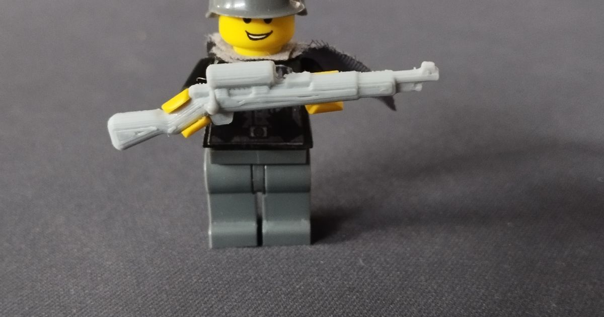 Scoped Mauser 98k for lego miniatures by Dxmisfn | Download free STL ...