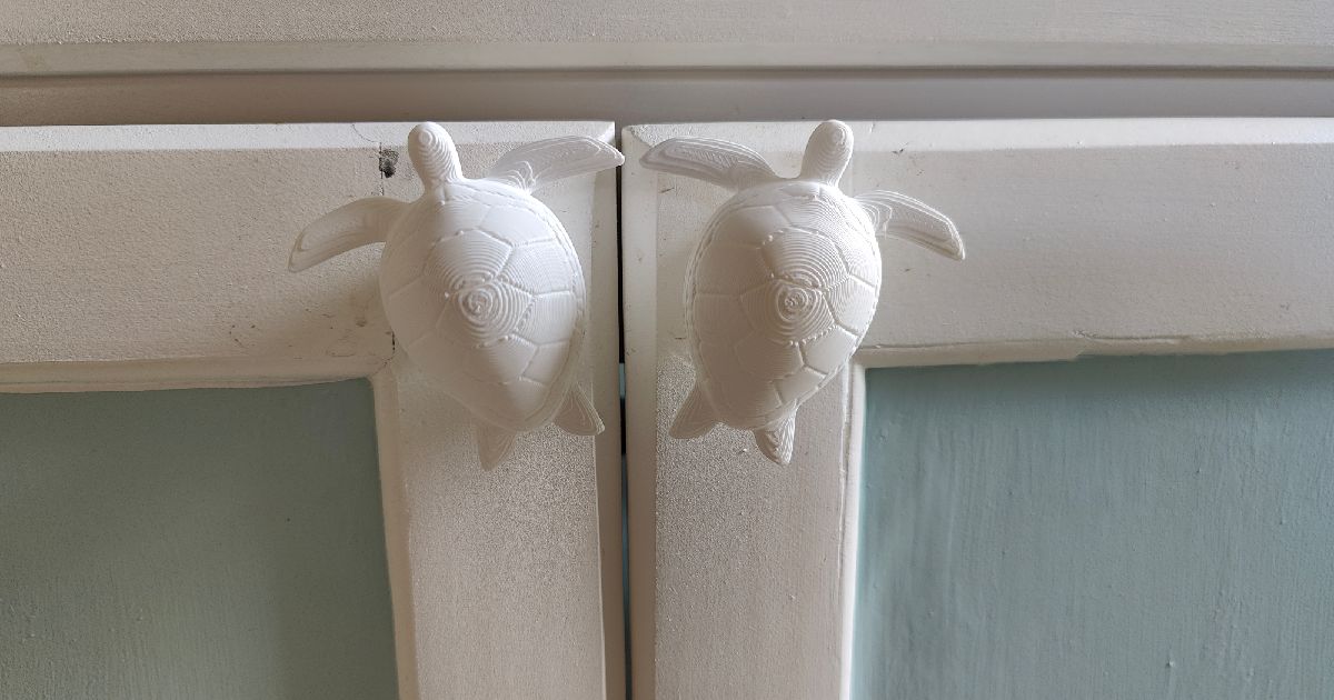 Turtle cabinet nob by 3DCreator | Download free STL model | Printables.com