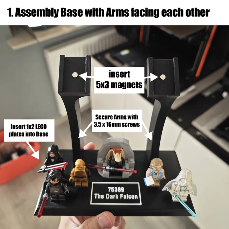 Display Stand for LEGO Star Wars 75389 The Dark Falcon | Millennium ...