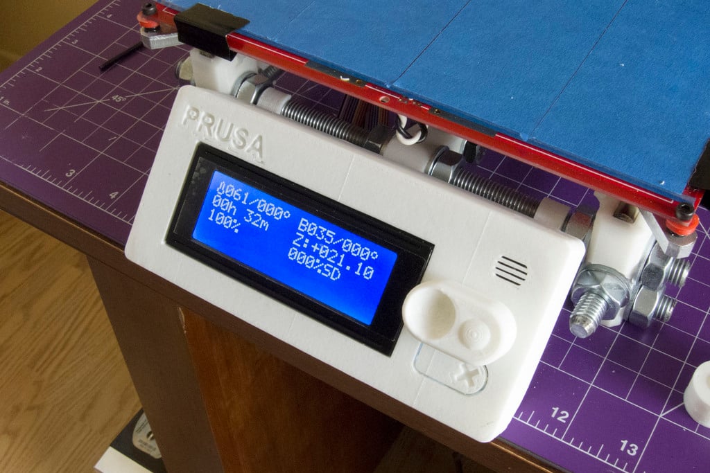 RepRapDiscount Smart LCD Controller Support for Prusa i3 by clefranc | Download free STL model ...