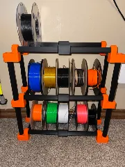 (not so)Fully 3D Printed Modular Filament Rack PVC Pipe Remix by Dustin ...