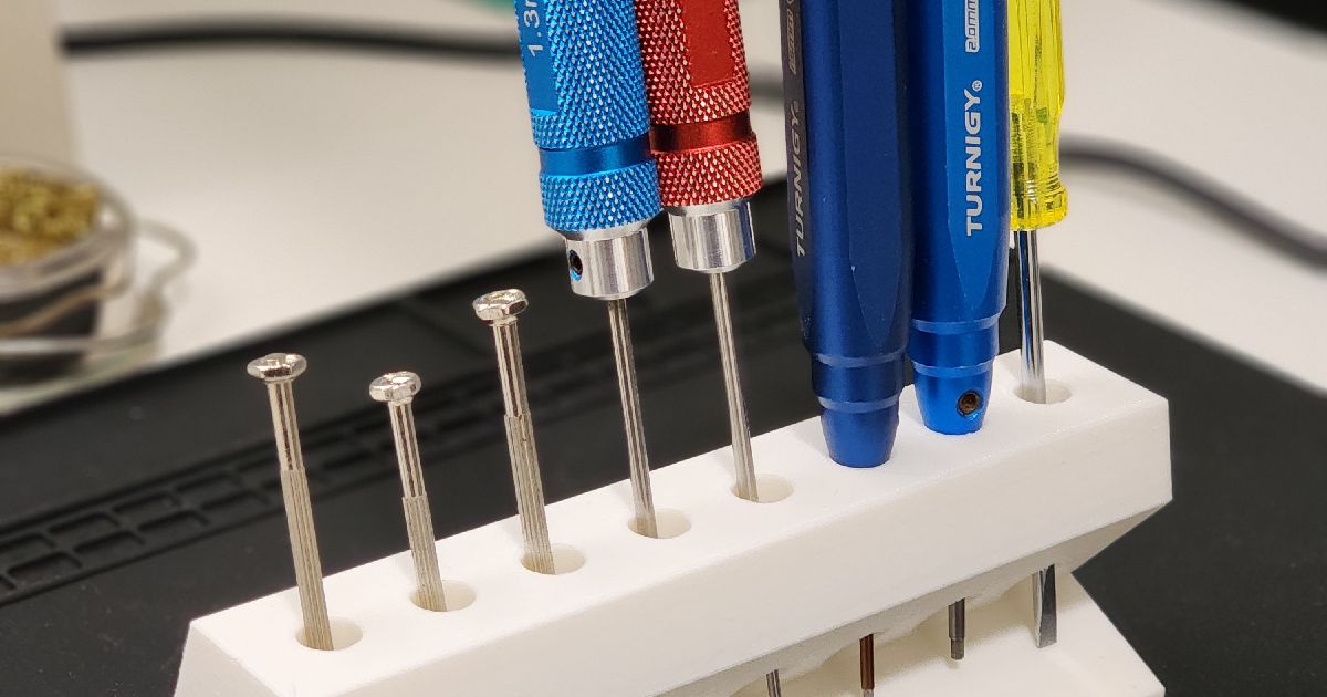 Desk Screwdriver Display Stand by nxp200 | Download free STL model ...