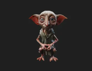 Harry Potter Dobby Wall ART by pavel benes | Download free STL model ...