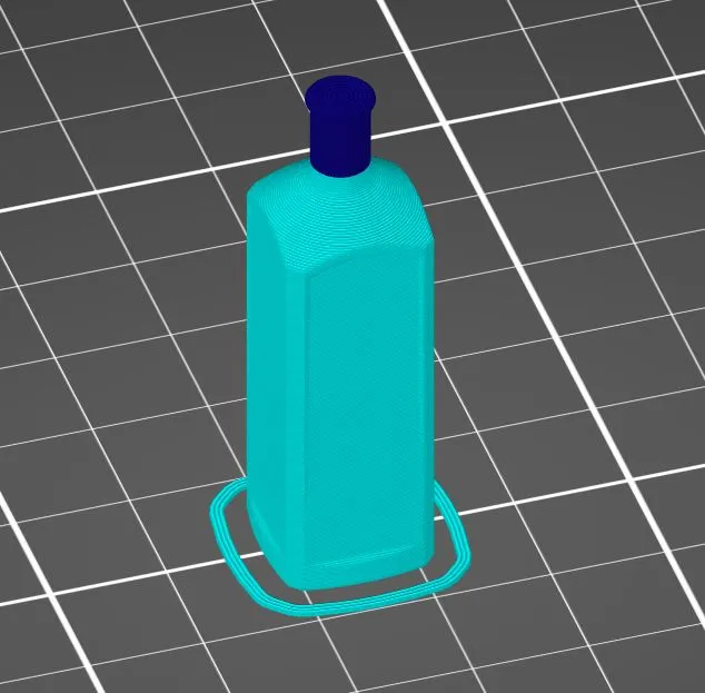 Mini Gin Bottle by PetrK | Download free STL model | Printables.com