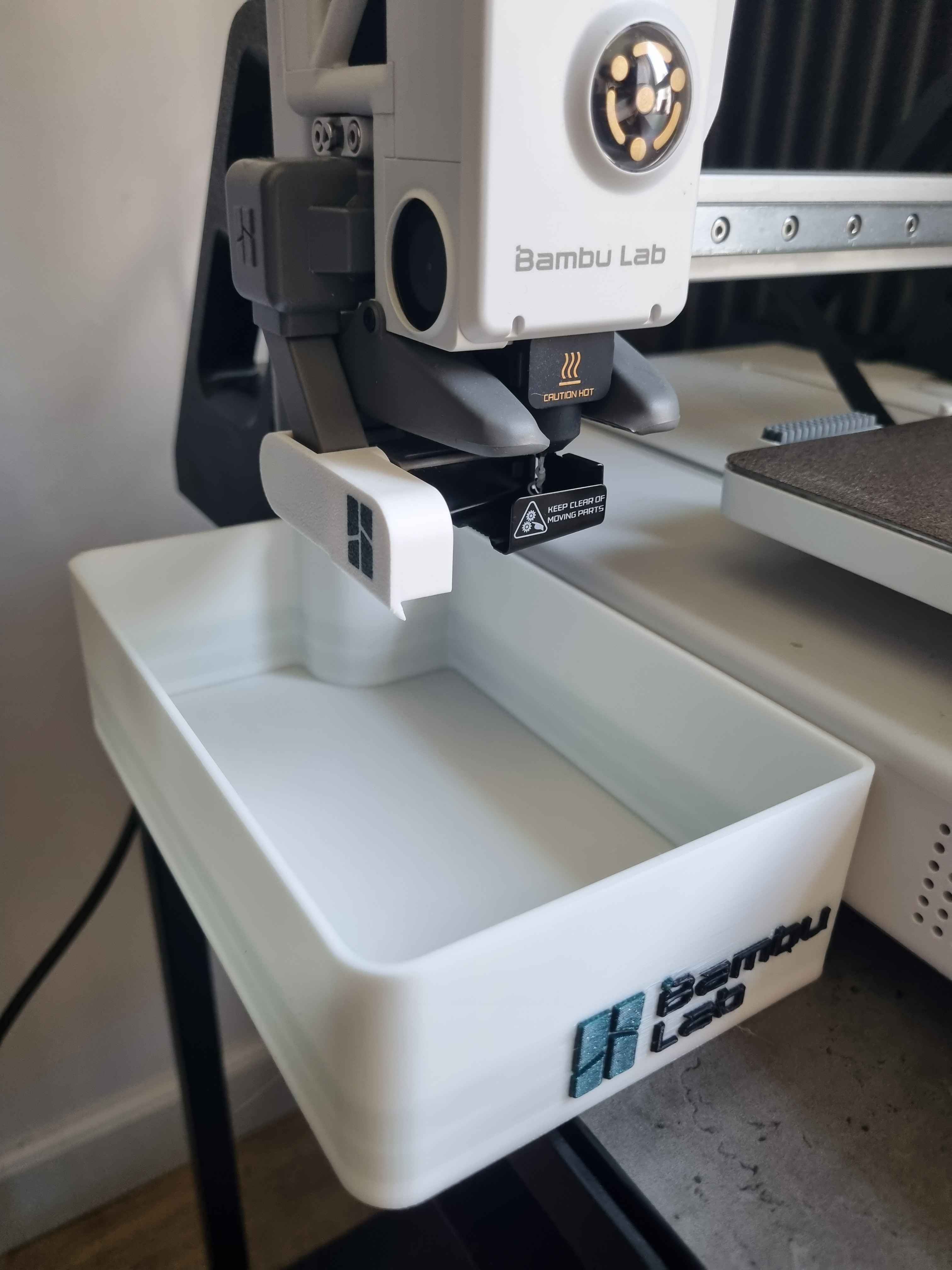 Deflector compatible waste poop bucket (Bambulab A1, A1 mini) by Peace ...