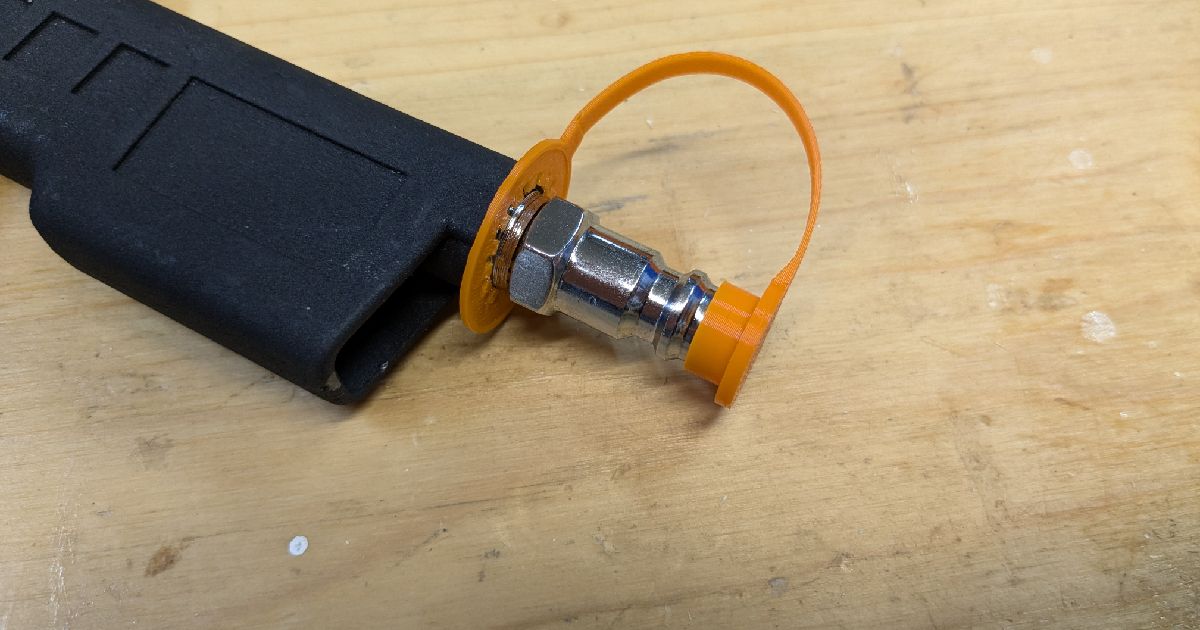 Euro-Style Pneumatic Tool Dust Cap (PETG) by Andreas Gohr | Download ...
