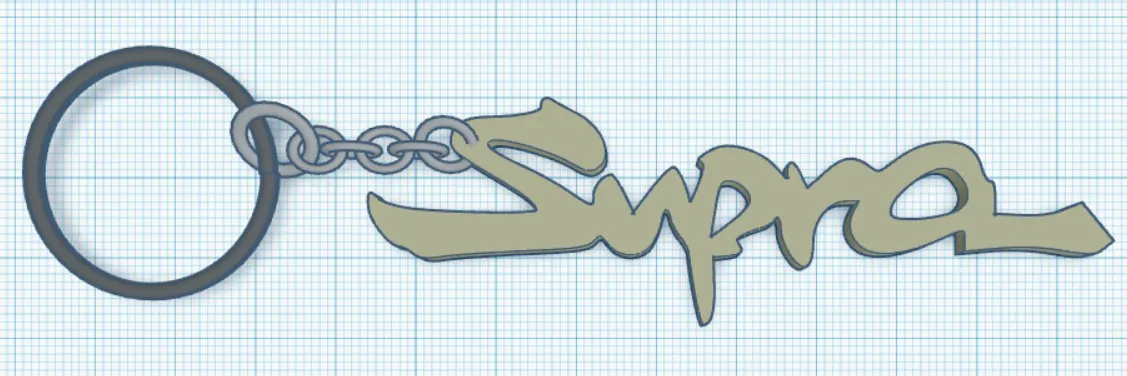 Supra Keychain by 3D Clubs | Download free STL model | Printables.com