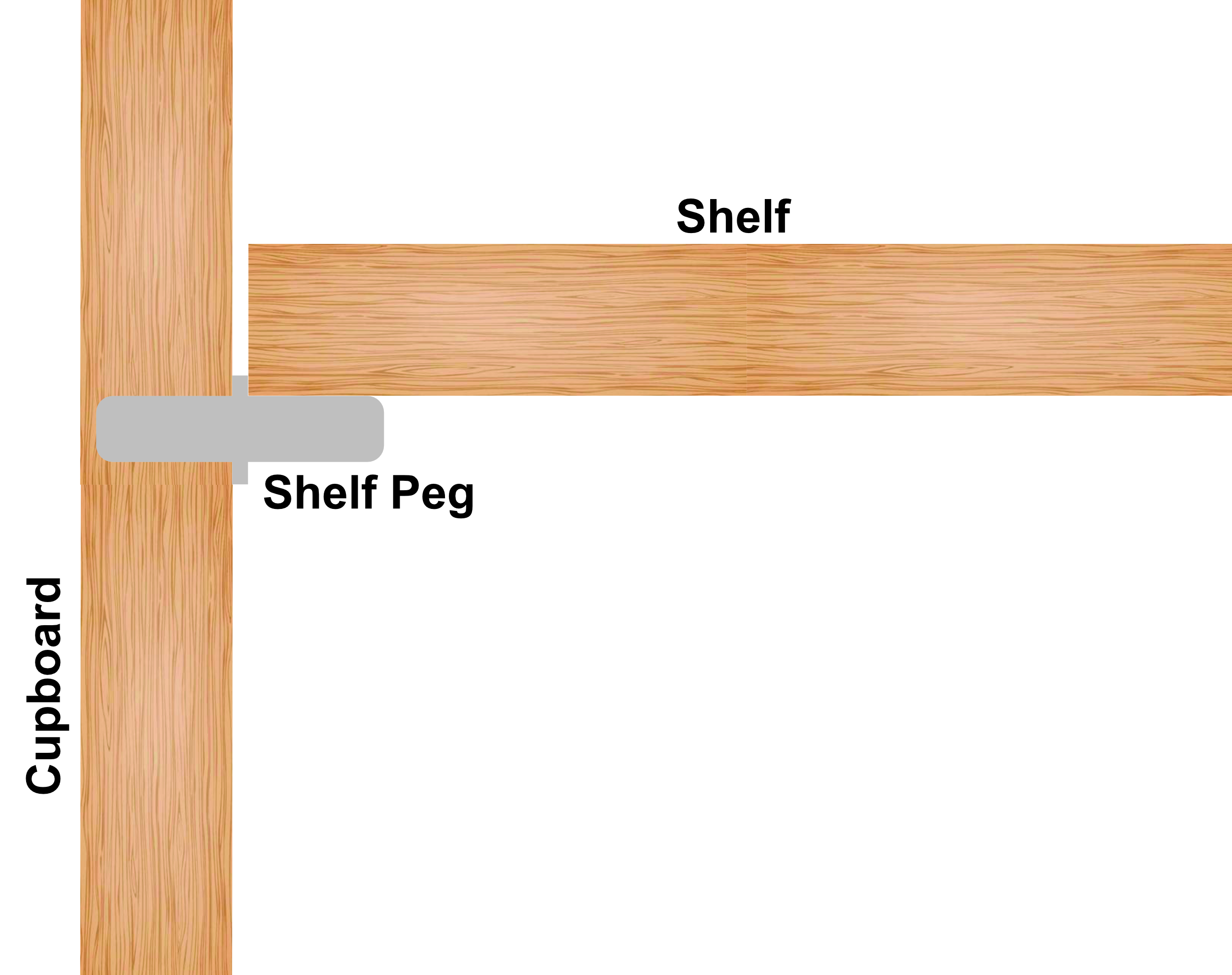 Shelf Pegs (6mm) L (Beveled / Beveled Ends) by TigerTone | Download ...