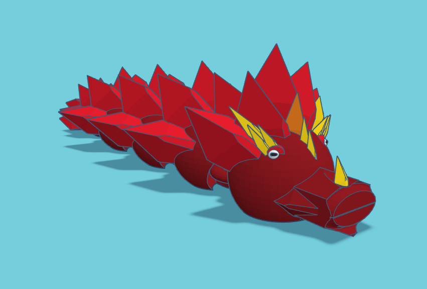 Articulated Dragon by Limo | Download free STL model | Printables.com