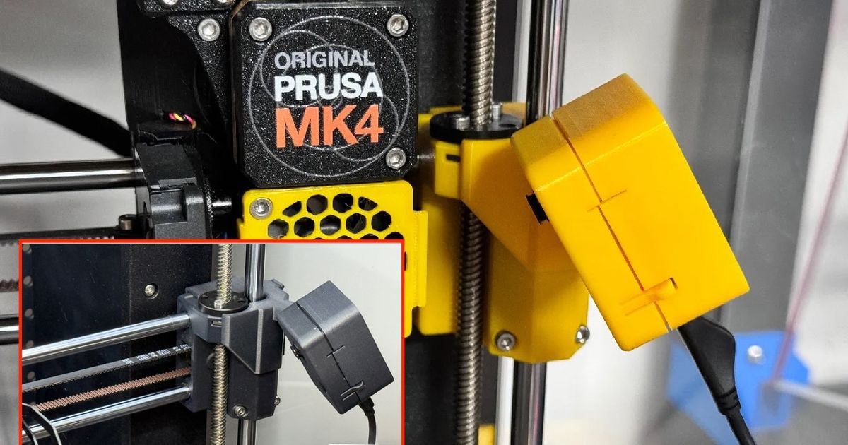 ESP32-Cam case and mount with Cooling Slots for Mk4S and Mk4 by fuchsr ...