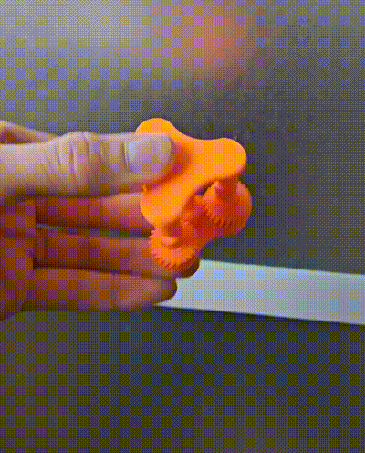 3 Helix Pillar Gear Fidget Toy (Print-In-Place with supports) by Ben ...