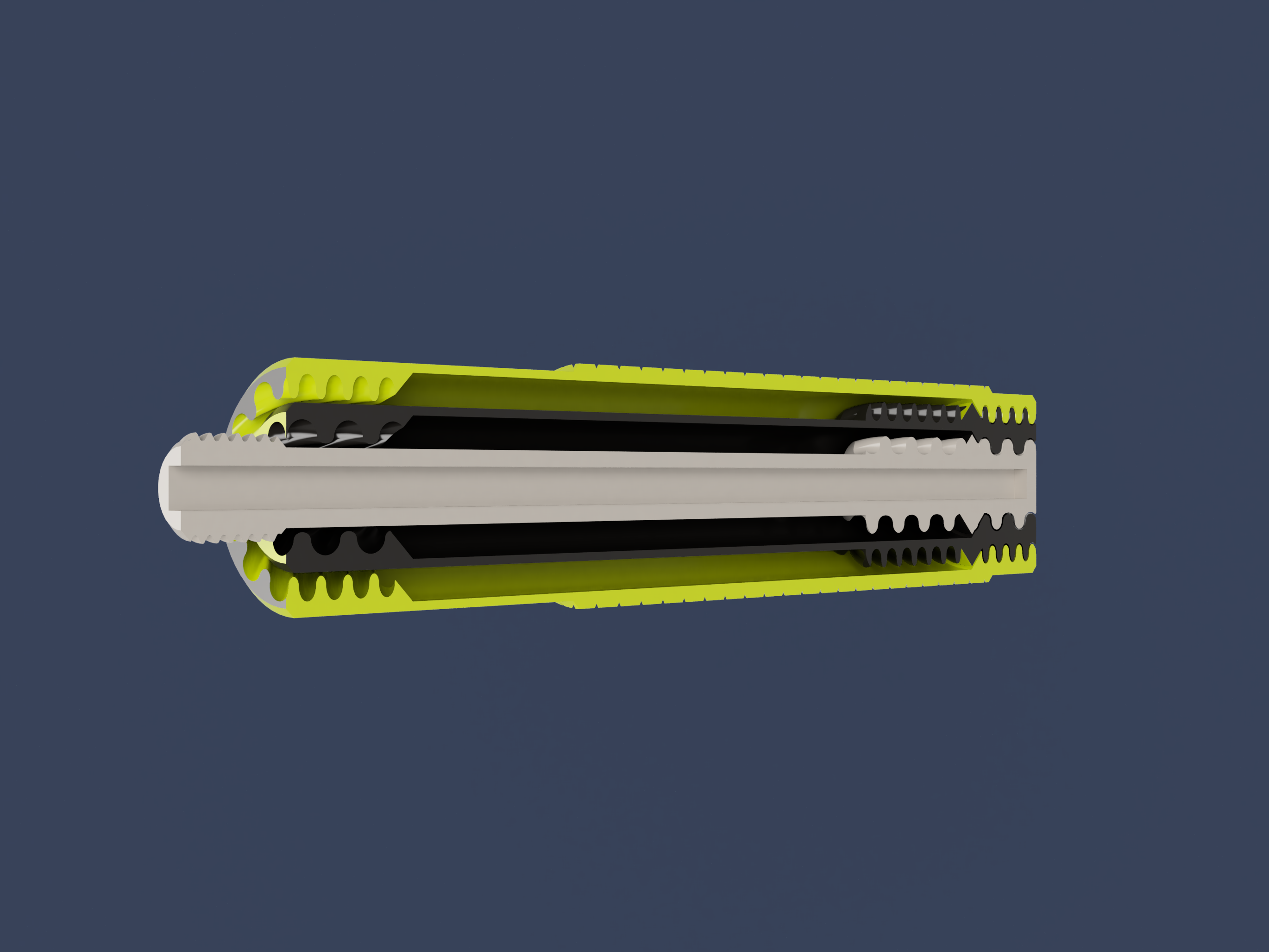 Strong Helically Geared Telescoping Rod with Attachments (Print in ...