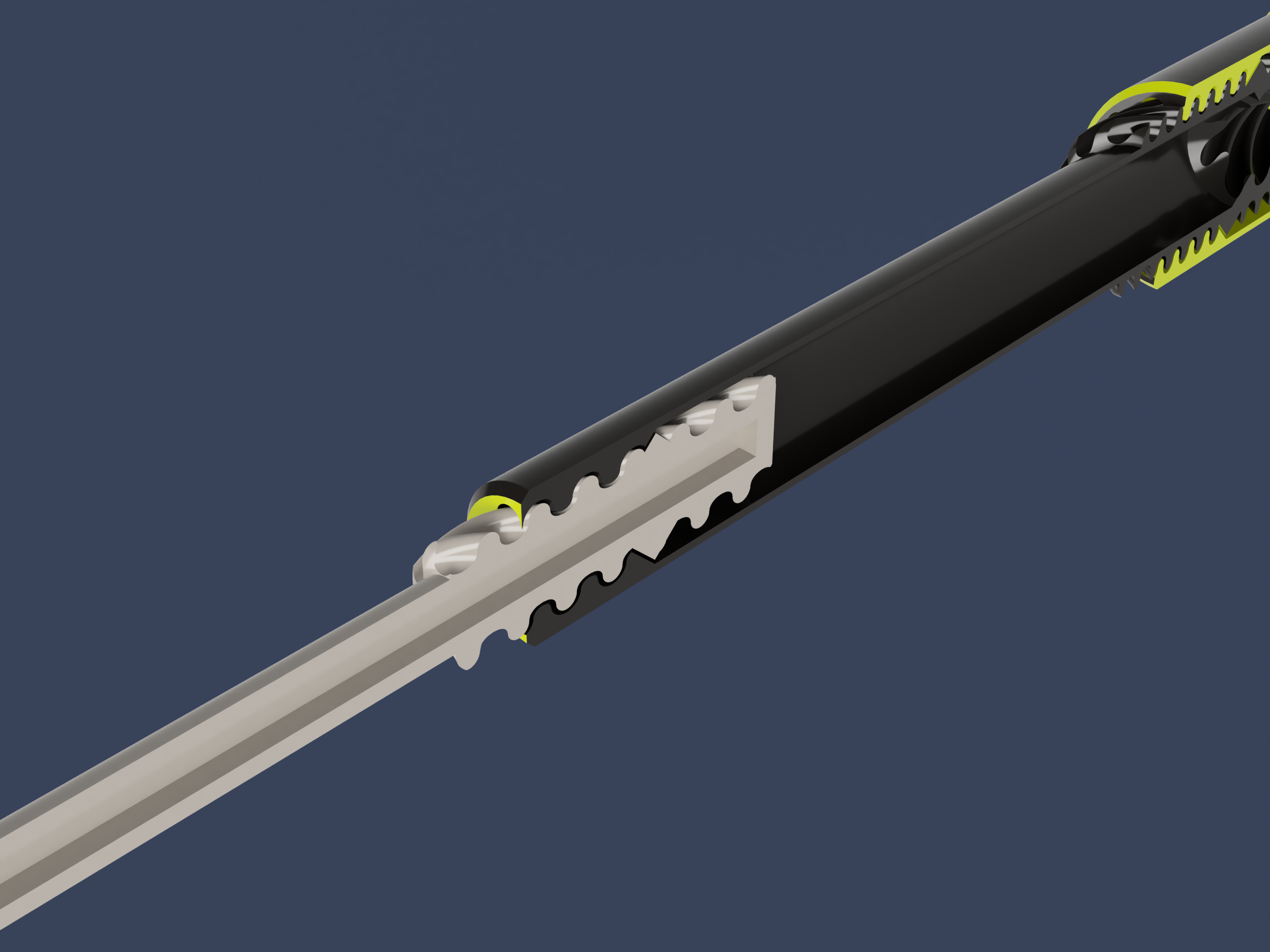 Strong Helically Geared Telescoping Rod with Attachments (Print in ...