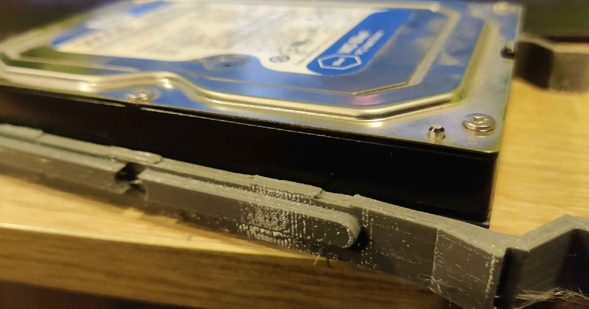 A generic hdd caddy for a 3.5" hard drive by ma3x | Download free STL ...