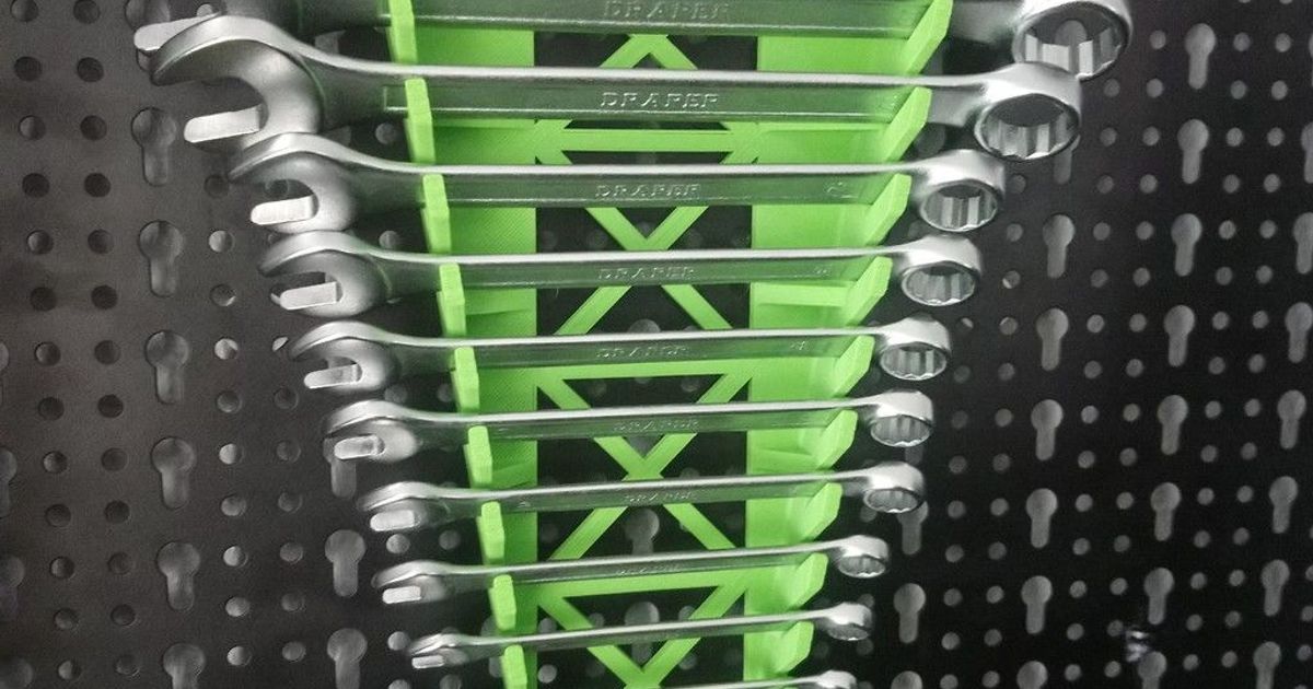 Spanner / Wrench pegboard holder & wall mounted version (New expansion ...