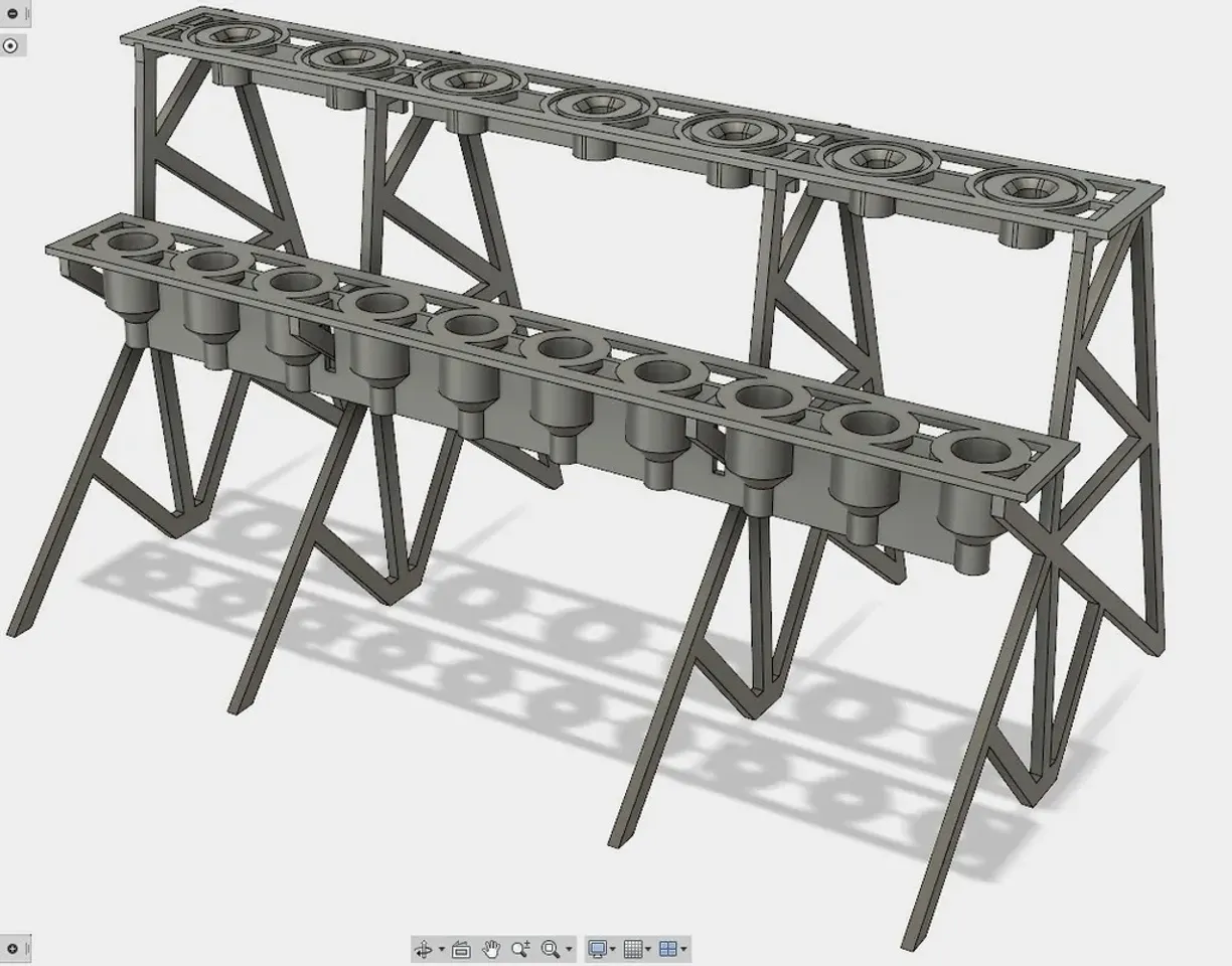 Screwdriver rack for desktop or pegboard by J-3d | Download free STL ...