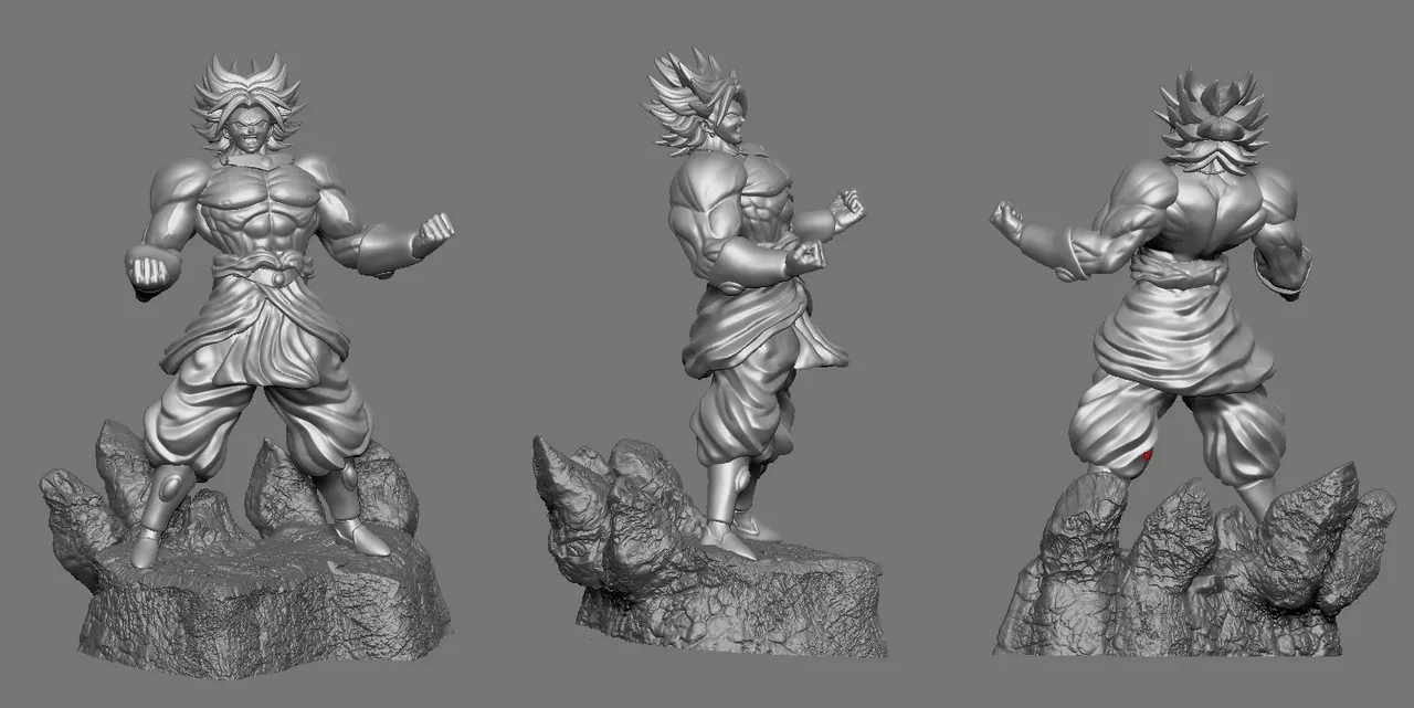 Broly DBZ by Mãos mágicas Da arte | Download free STL model ...