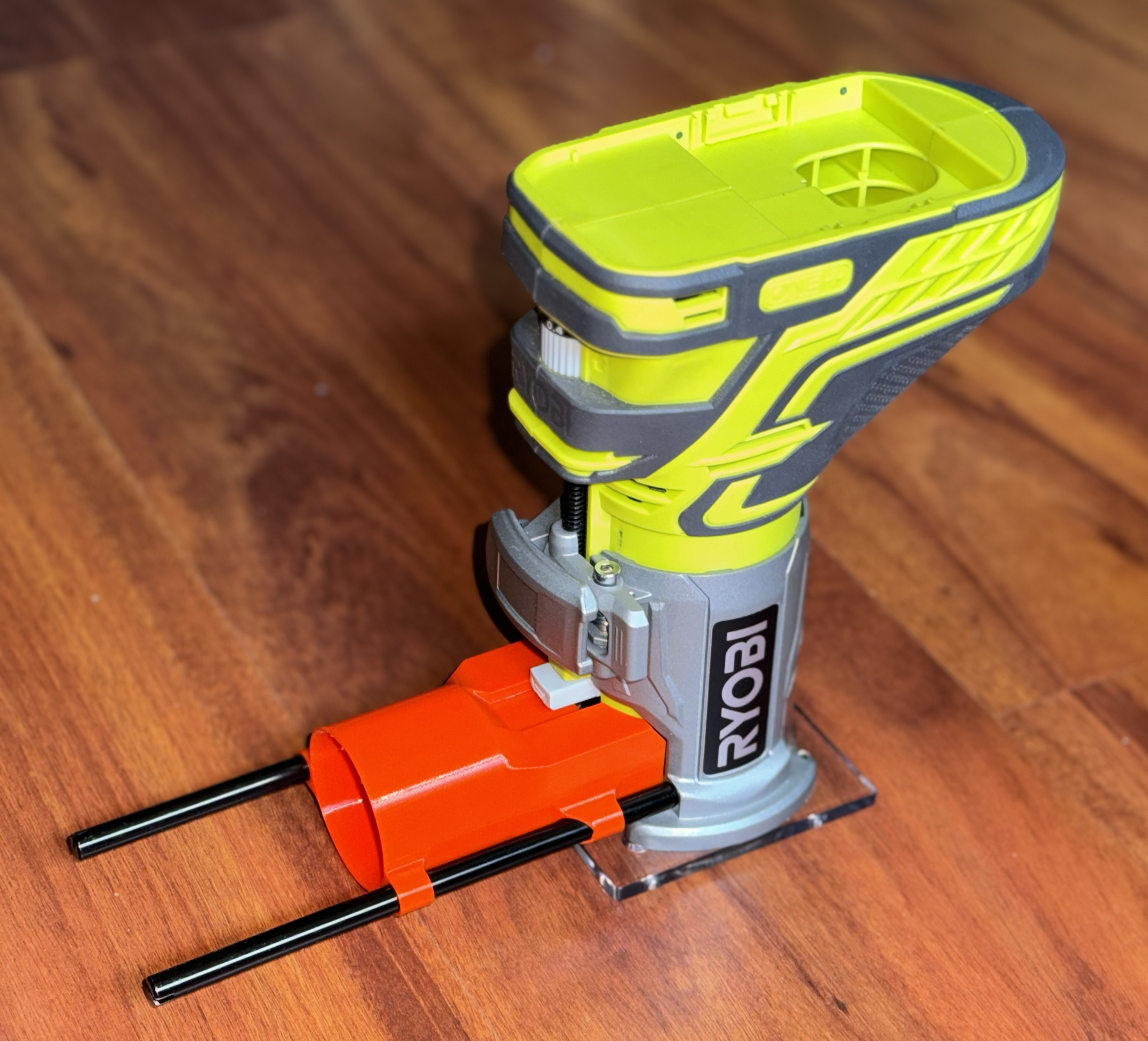 Ryobi Router (R18TR) dust collection for 45mm vacuum by Arek | Download ...