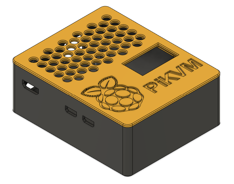 PiKVM Case for Geekworm KVM-A4 V2.0 Kit by asd913 | Download free STL ...