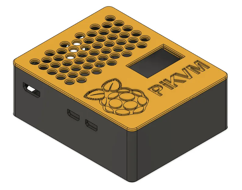 PiKVM Case for Geekworm KVM-A4 V2.0 Kit by asd913 | Download free STL ...