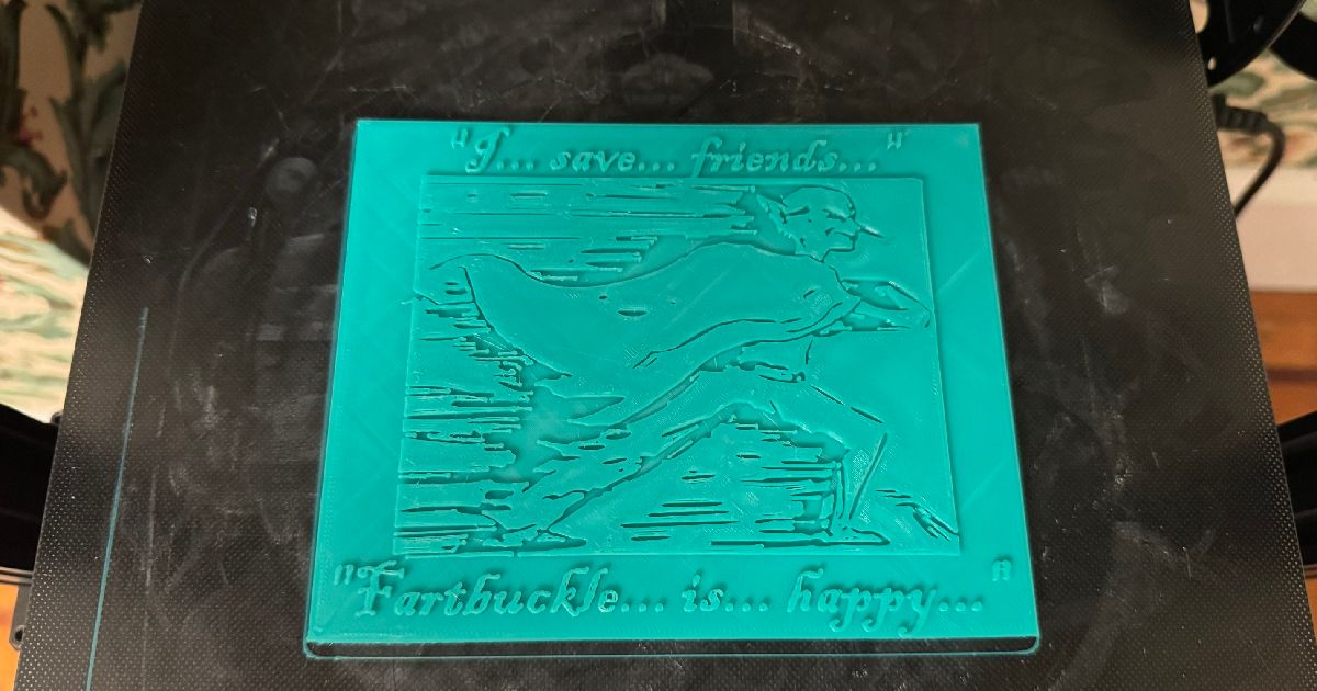 Fartbuckle Memorial Plaque by MspMarik | Download free STL model ...
