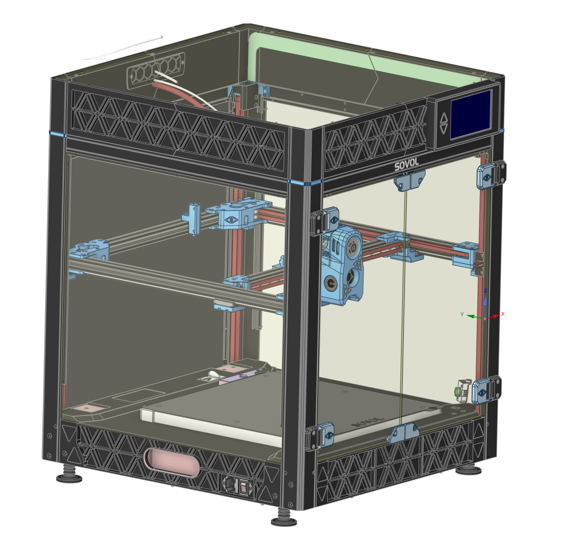 Sovol SV08 Mount for Makerbase MKS IPS50 5Inch by Nadir @ CN3D ...