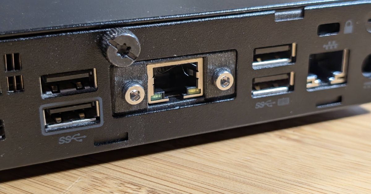 HP ProDesk / EliteDesk G4 Ethernet Port Flex IO Adapter by Burf ...