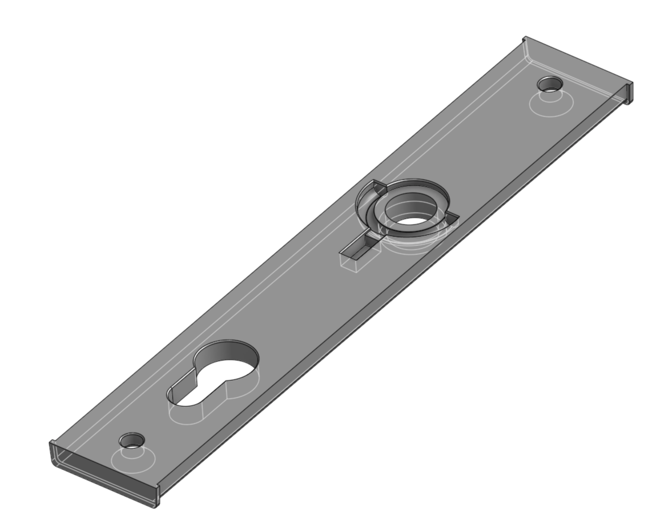Dveřní kování Rostex R1 90mm - plastové tělo by jirka | Download free ...
