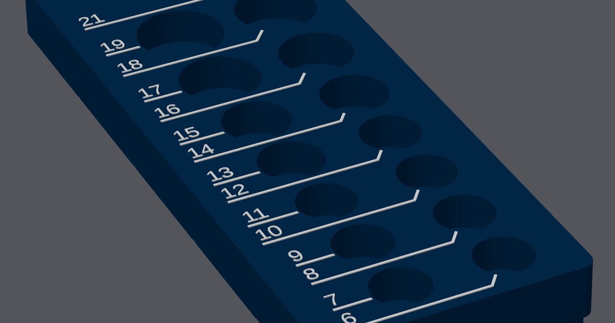 Craftsman 3/8" Socket Set Organizer – Metric [Gridfinity] by RynoShark ...