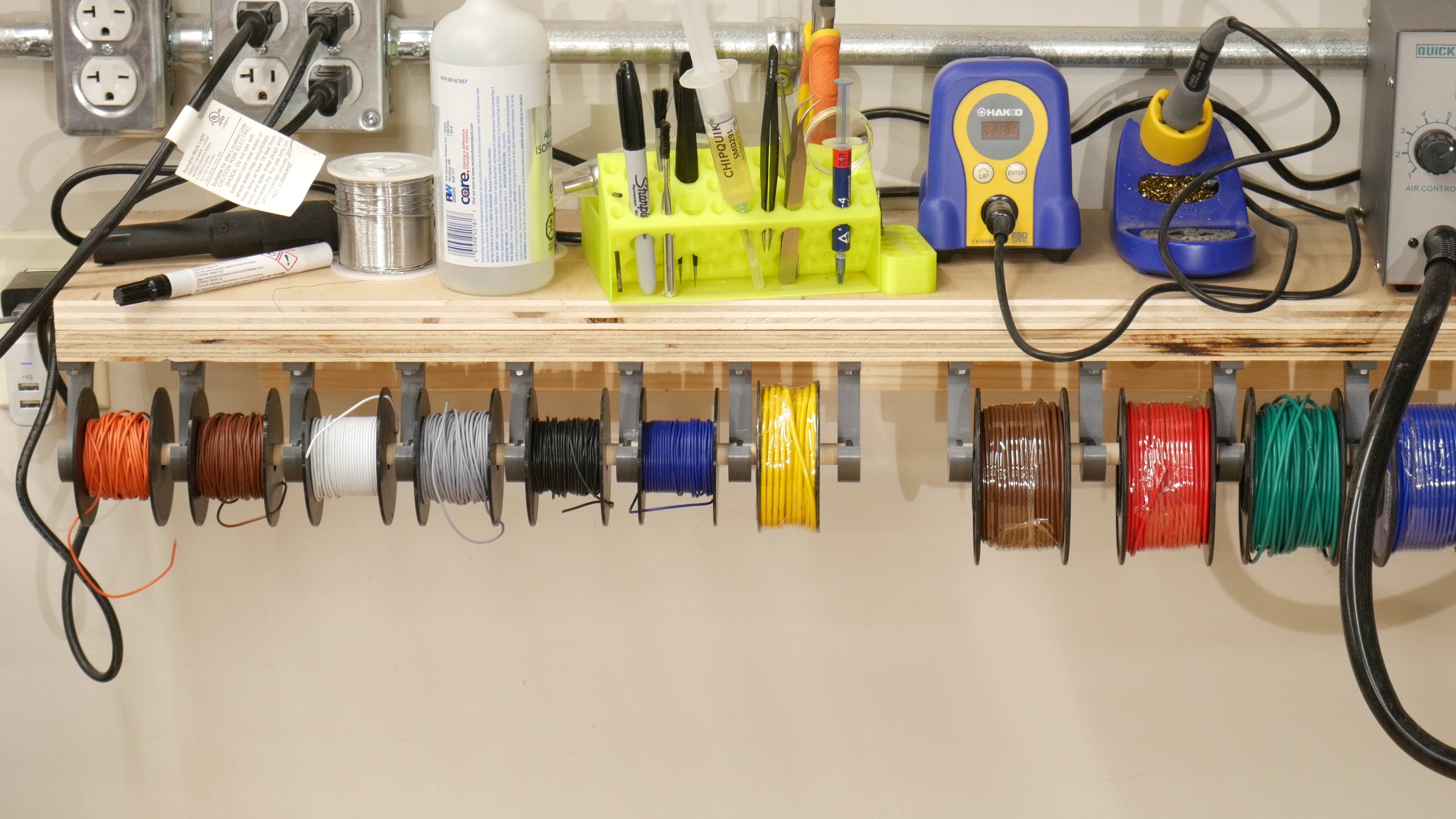 Electrical Wire Spool Hanger with Removable Spools by Matt Inglot ...