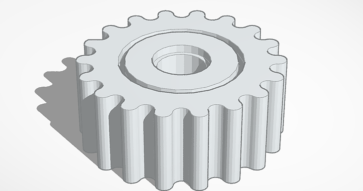 18 teeth gear by Mucahid Malkoc | Download free STL model | Printables.com