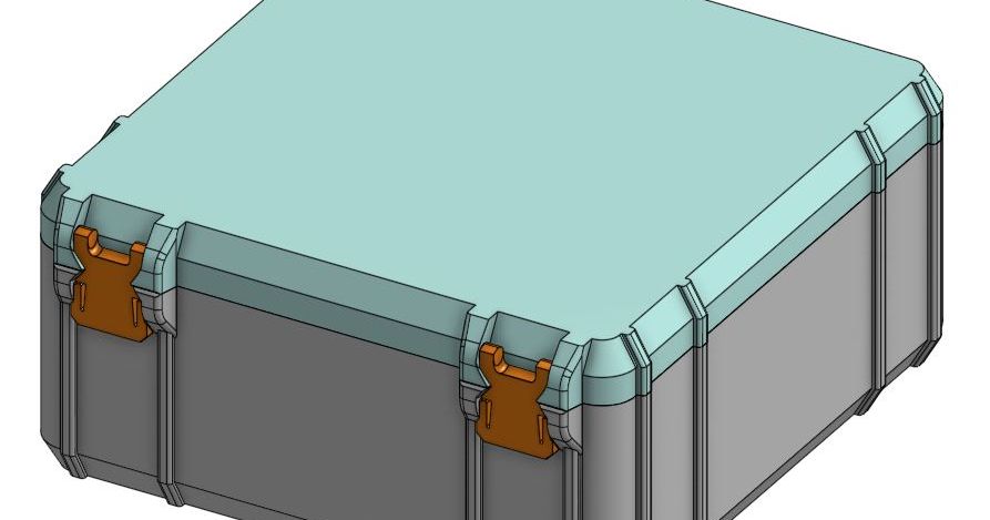 SnapLock Storage Box_remix -rugged - Inner dimensions 205x205x95mm by ...