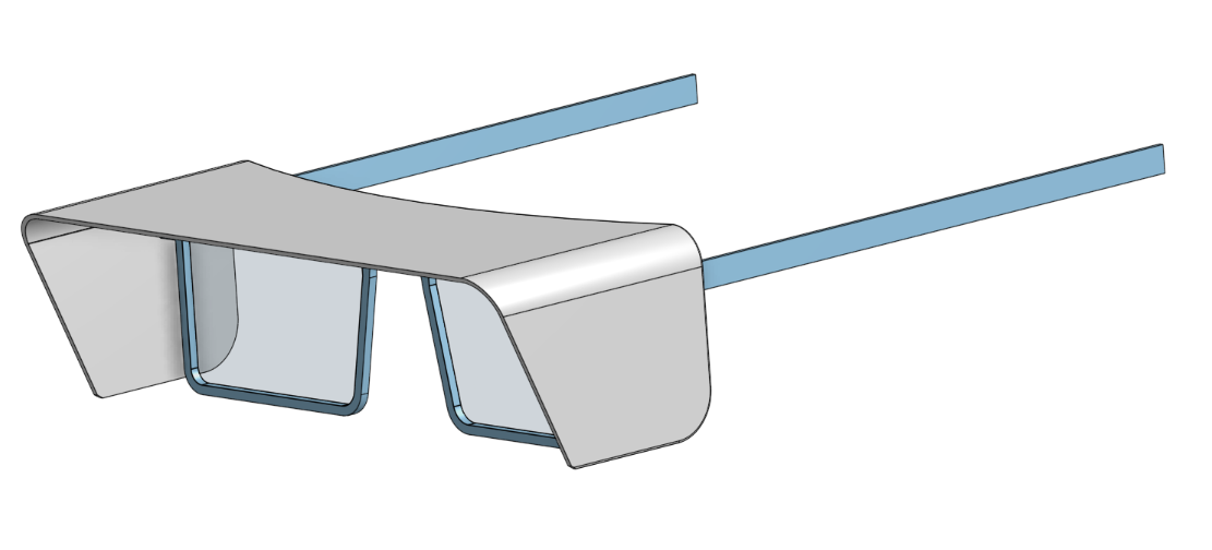 SunShade Visor - for glasses by Niuthon | Download free STL model ...