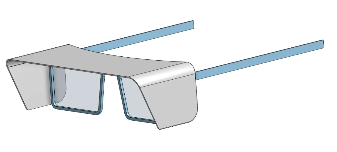 SunShade Visor - for glasses by Niuthon | Download free STL model ...