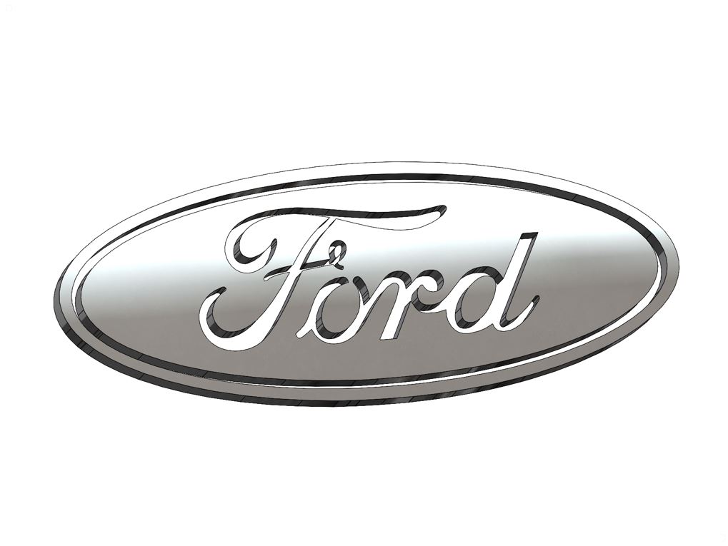 Ford logo (+DXF) por Referentiel | Descargar modelo STL gratuito ...