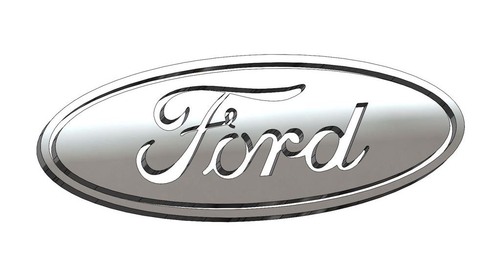 Ford logo (+DXF) por Referentiel | Descargar modelo STL gratuito ...
