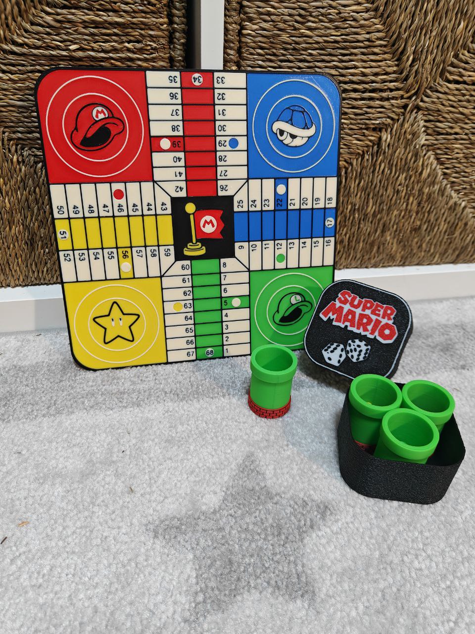 Super Mario Parchis Parcheesi Board Game by julianfj | Download free ...