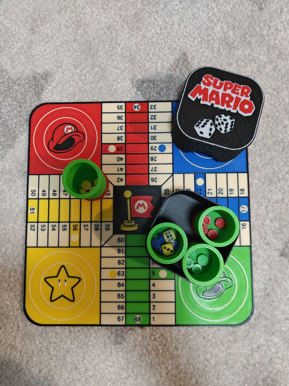 Super Mario Parchis Parcheesi Board Game by julianfj | Download free ...