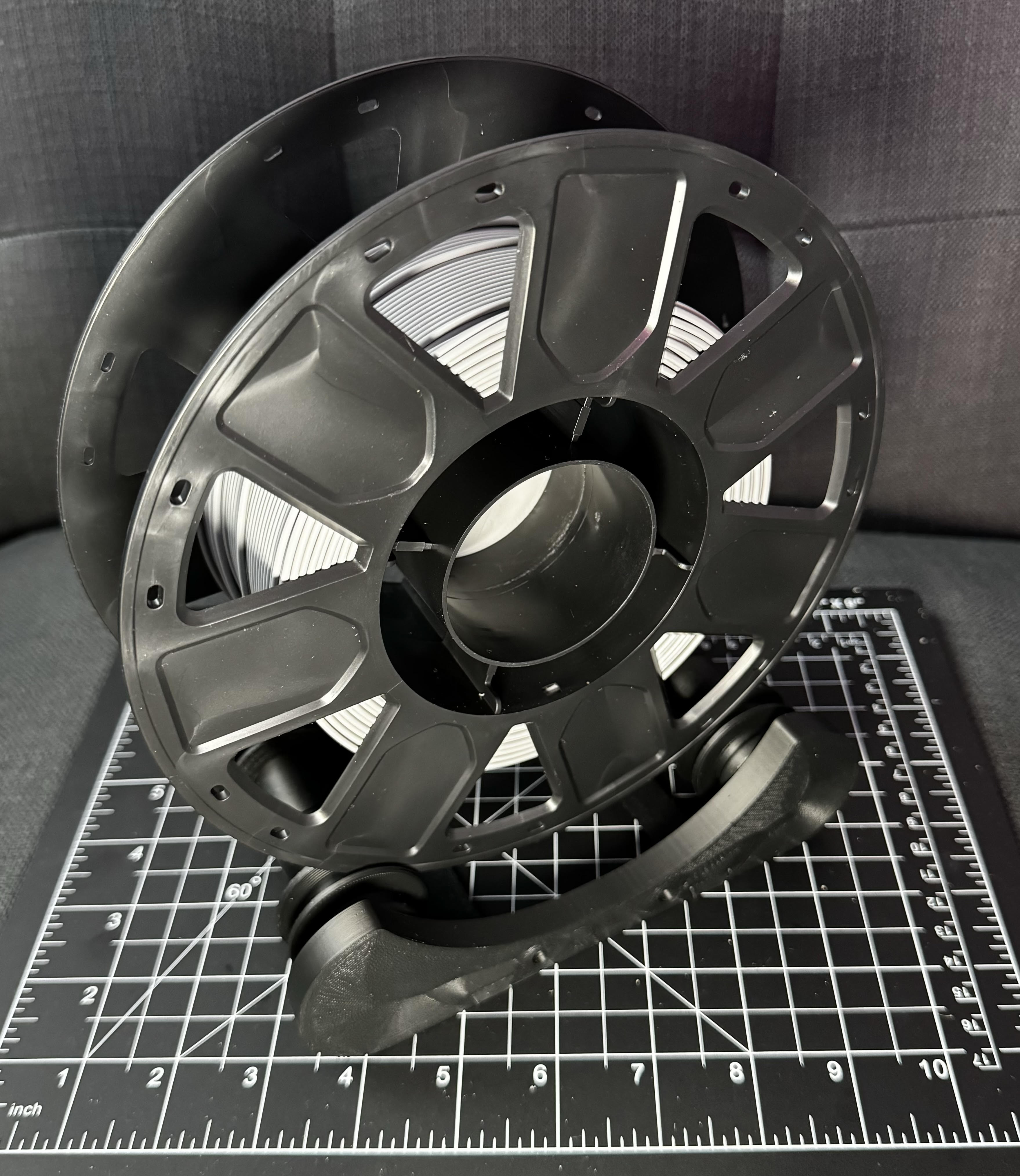 Enhanced Spool Holder with Guides by John H | Download free STL model ...