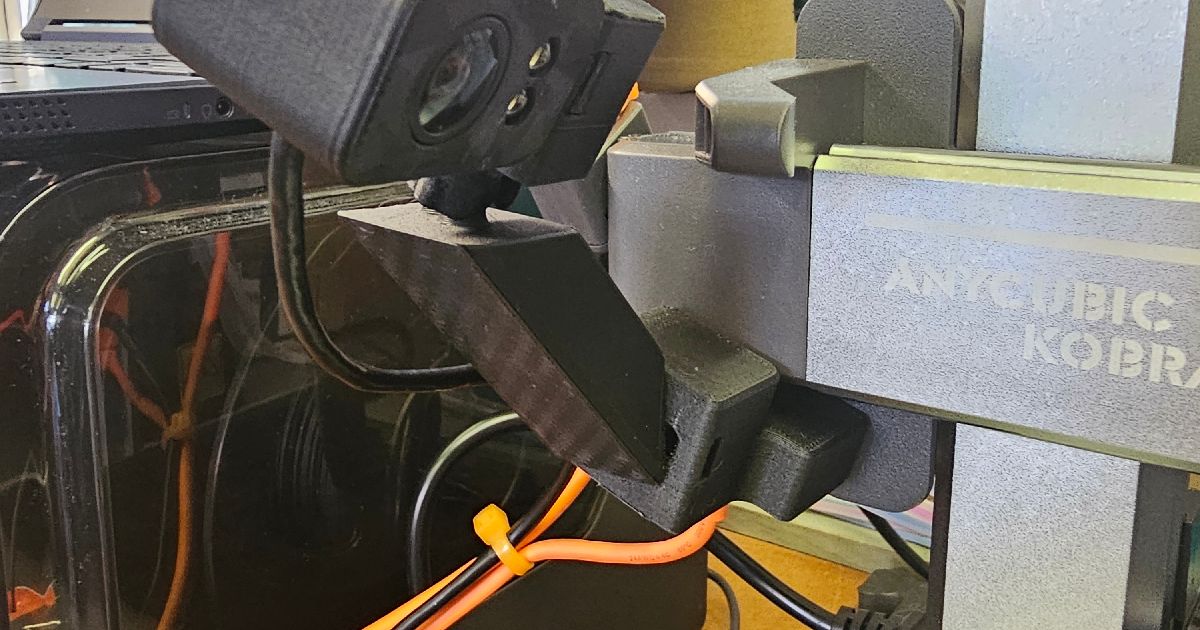 Kobra 3 camera extension adjustable by Dave Parker | Download free STL ...